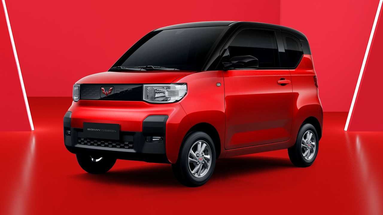 120km range Wuling Electric Vehicles RWD 3 Door 2 Box 4 Seater Electric ...
